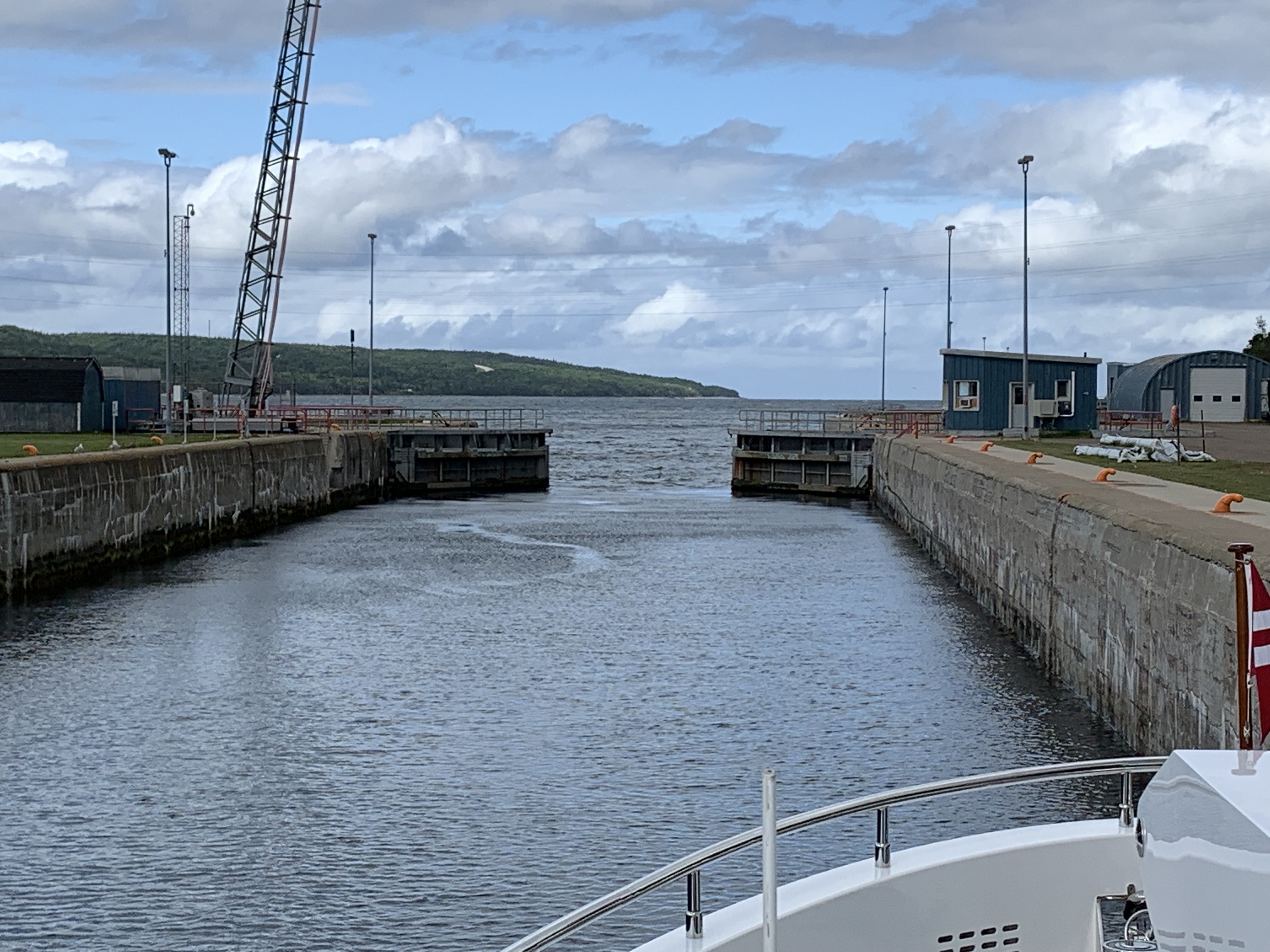 Passing through the Canso Locks on our way to Port Hood. | Adventures ...